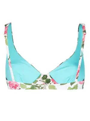 TWINSET Floral Bikini Top