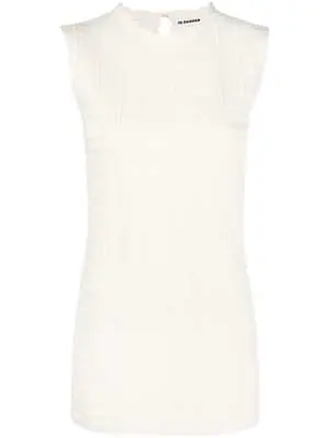 JIL SANDER Sleeveless Sweatshirt - White