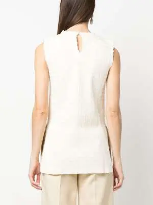 JIL SANDER Sleeveless Sweatshirt - White