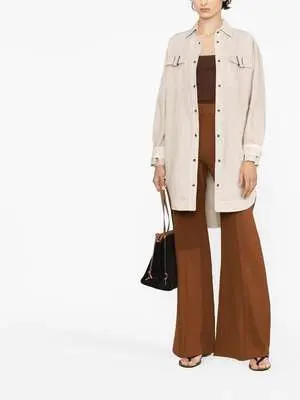 Brunello Cucinelli Cotton And Linen Oversized Shirt