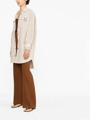 Brunello Cucinelli Cotton And Linen Oversized Shirt