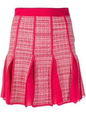 Elisabetta Franchi High-waisted Pleated Skirt - Pink