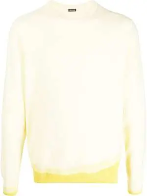Zegna Ribbed-knit Crew Neck Sweatshirt