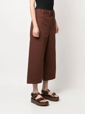 LEMAIRE Wide-leg Cotton-linen Trousers