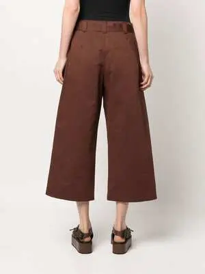 LEMAIRE Wide-leg Cotton-linen Trousers
