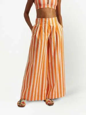 La DoubleJ Vertical-stripe Palazzo Trousers