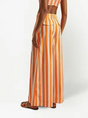 La DoubleJ Vertical-stripe Palazzo Trousers