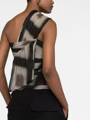 Rick Owens Ombré-effect Asymmetric Draped Top