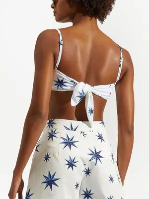 La DoubleJ Star Print Bandeau Top