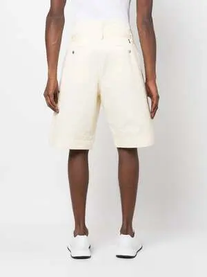 Stone Island Compass-patch Chino Shorts - Yellow