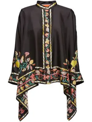 La DoubleJ Placée-print Foulard Shirt