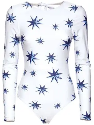 La DoubleJ Lakshmi Star-print Surf Suit - White
