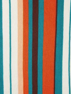 La DoubleJ Bay Striped Polo Jumper - Red