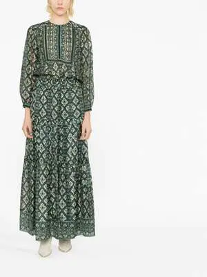 Isabel Marant Étoile Geometric-print Midi Dress