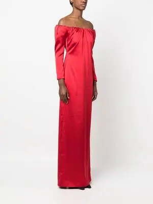 V:PM ATELIER Off-shoulder Long-sleeved Gown