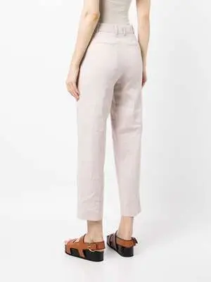 JOSEPH High-waisted Cropped Trousers - Pink