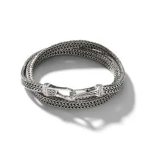 John Hardy Rata Chain 6mm Triple Wrap Bracelet - Multicolor