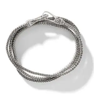 John Hardy Rata Chain 6mm Triple Wrap Bracelet