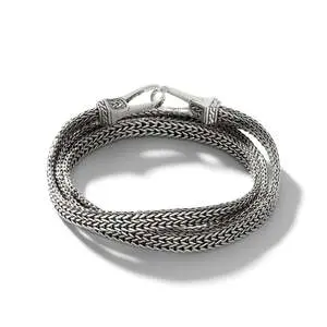 John Hardy Rata Chain 6mm Triple Wrap Bracelet