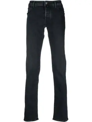 Jacob Cohen Straight-leg Jeans With Logo Patch