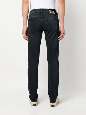 Jacob Cohen Straight-leg Jeans With Logo Patch