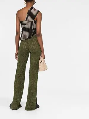 Gcds Logo-print Trousers - Green