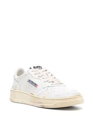 AUTRY Branded Heel Sneakers - White