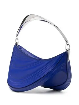 MUGLER Small Spiral Curve 01 Embossed Tote Bag