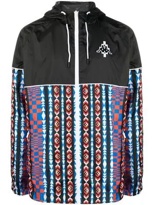 COUNTY OF MILAN X Kappa Geometric-print Track Jacket