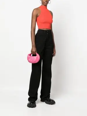 Palm Angels Big Palm Logo-embossed Clutch - Pink