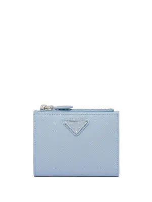 Prada Small Saffiano Leather Wallet - Blue