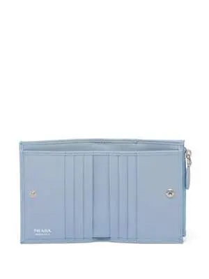 Prada Small Saffiano Leather Wallet - Blue