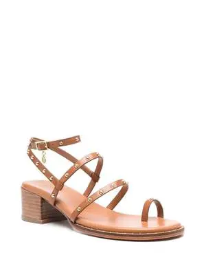 Maje Studded Stack-heel Sandals