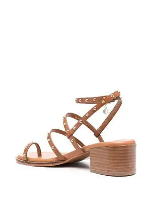 Maje Studded Stack-heel Sandals