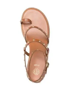 Maje Studded Stack-heel Sandals
