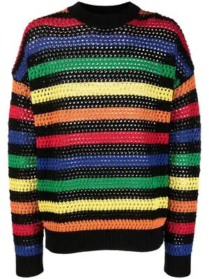 Msgm Striped Sweaters For Men