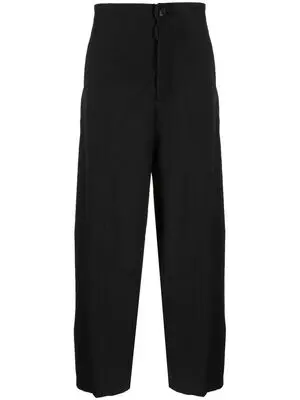 CRAIG GREEN Cotton Wide-leg Trousers - Black