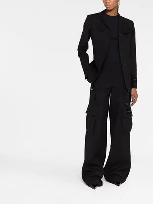 Off-White Wide-leg Cargo Pants - Black