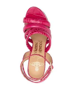 VIVIENNE WESTWOOD 150mm Crocodile Platform Sandals