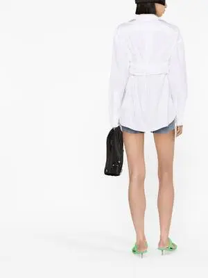 Alexander Wang Ruched-waist Long-sleeved Shirt
