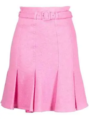 PATOU High-waisted Pleated Skirt - Pink