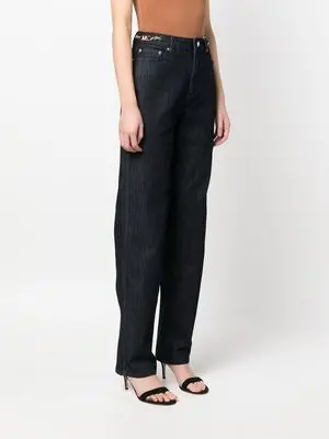 Michael Kors Straight-leg Jeans With Chain Detail