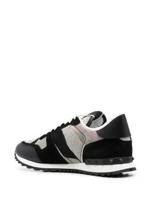 Valentino Garavani Rockrunner Low-top Sneakers - Black