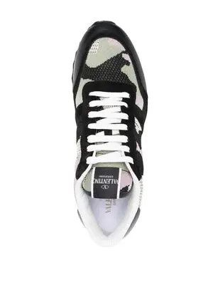 Valentino Garavani Rockrunner Low-top Sneakers - Black