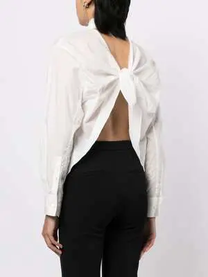 Undercover Cut-out Detail Cotton Shirt - White