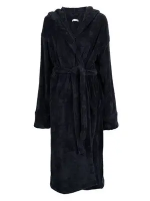 SOHO HOME House Logo-embroidered Robe - Blue