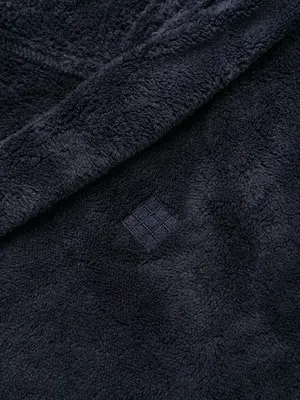 SOHO HOME House Logo-embroidered Robe - Blue