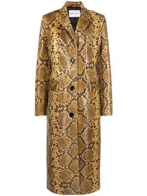 STAND STUDIO Zoie Snakeskin-effect Coat