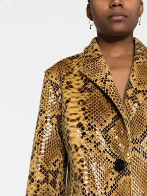 STAND STUDIO Zoie Snakeskin-effect Coat