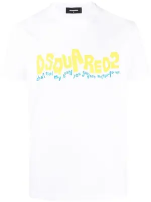Dsquared2 Graphic Print T-shirt - White